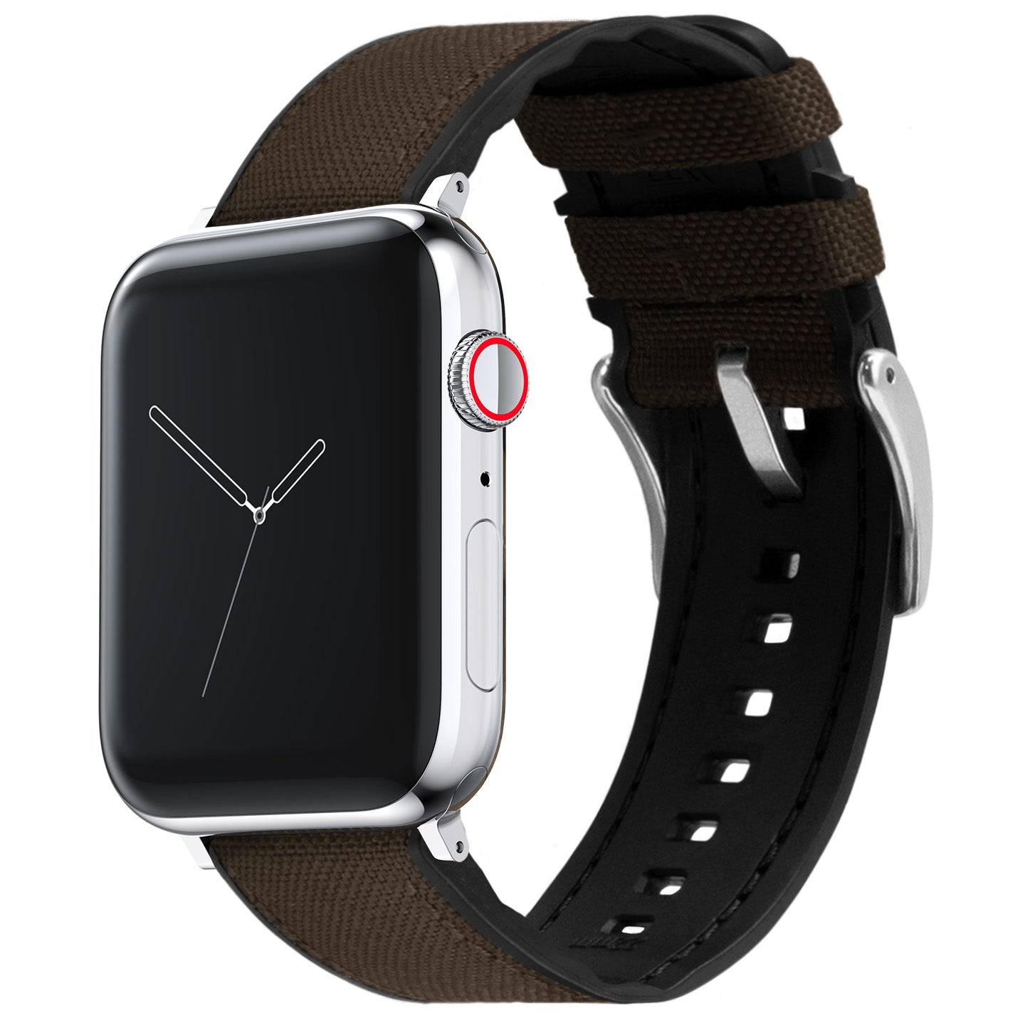Apple Watch Small (38mm, 40mm, 41mm, 42mm) Chocolate Brown Cordura Fab ...