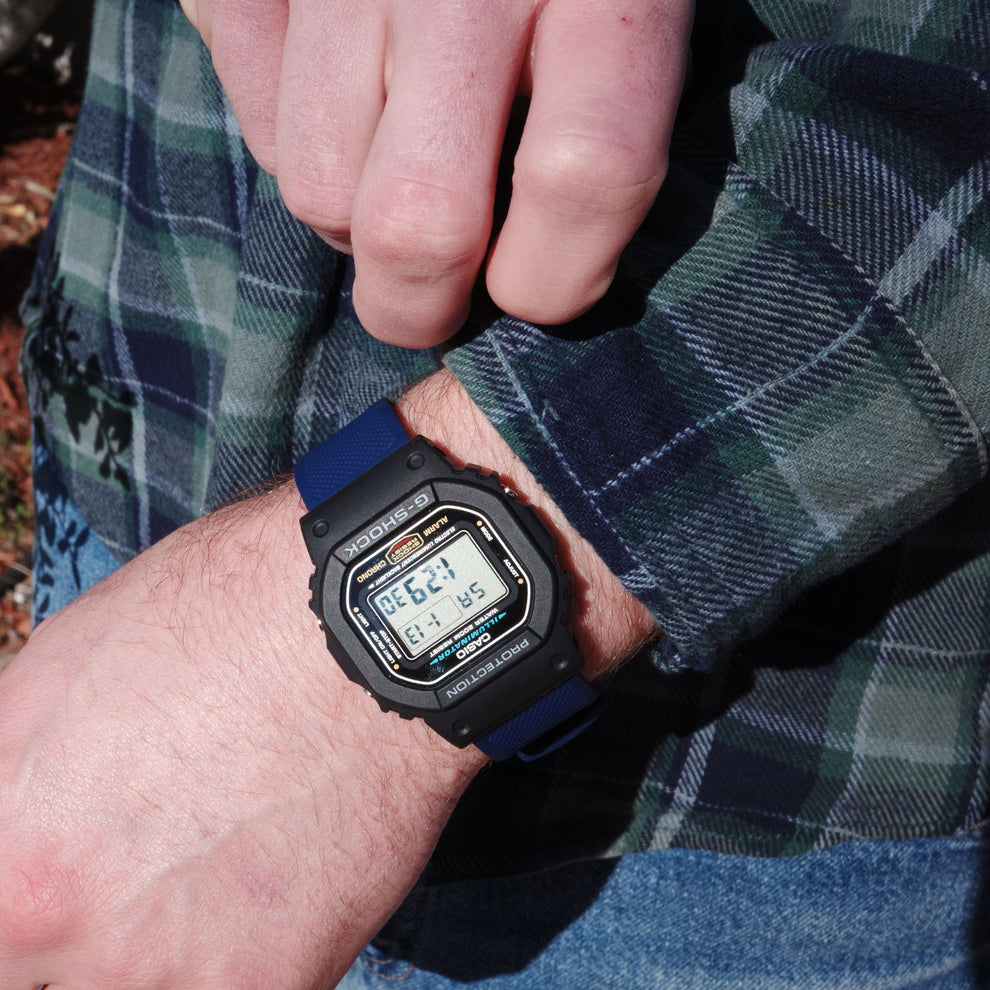 Navy Blue Elite Silicone Casio® G-Shock Watch Band | Barton Watch Bands