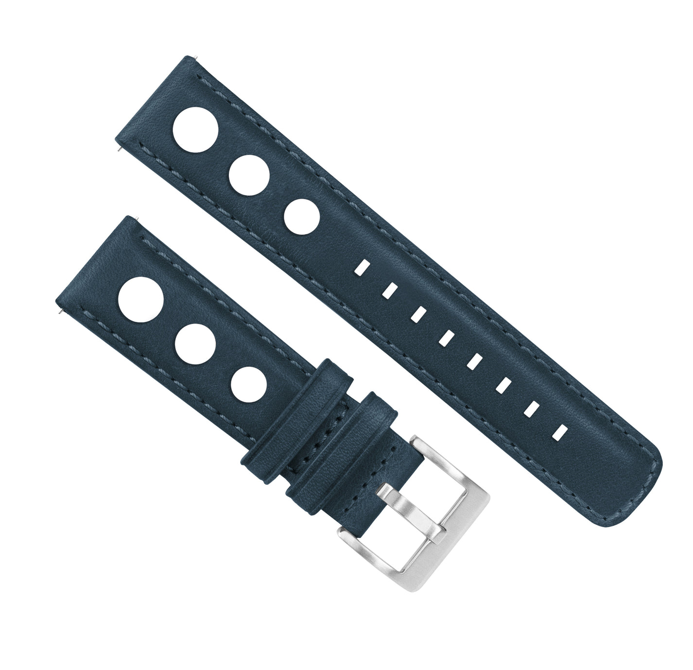 Navy Blue Rally Horween Leather Watch Band | Barton Watch Bands