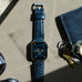 Apple Watch Navy Blue Racing Horween Leather Watch Band | Barton Watch ...