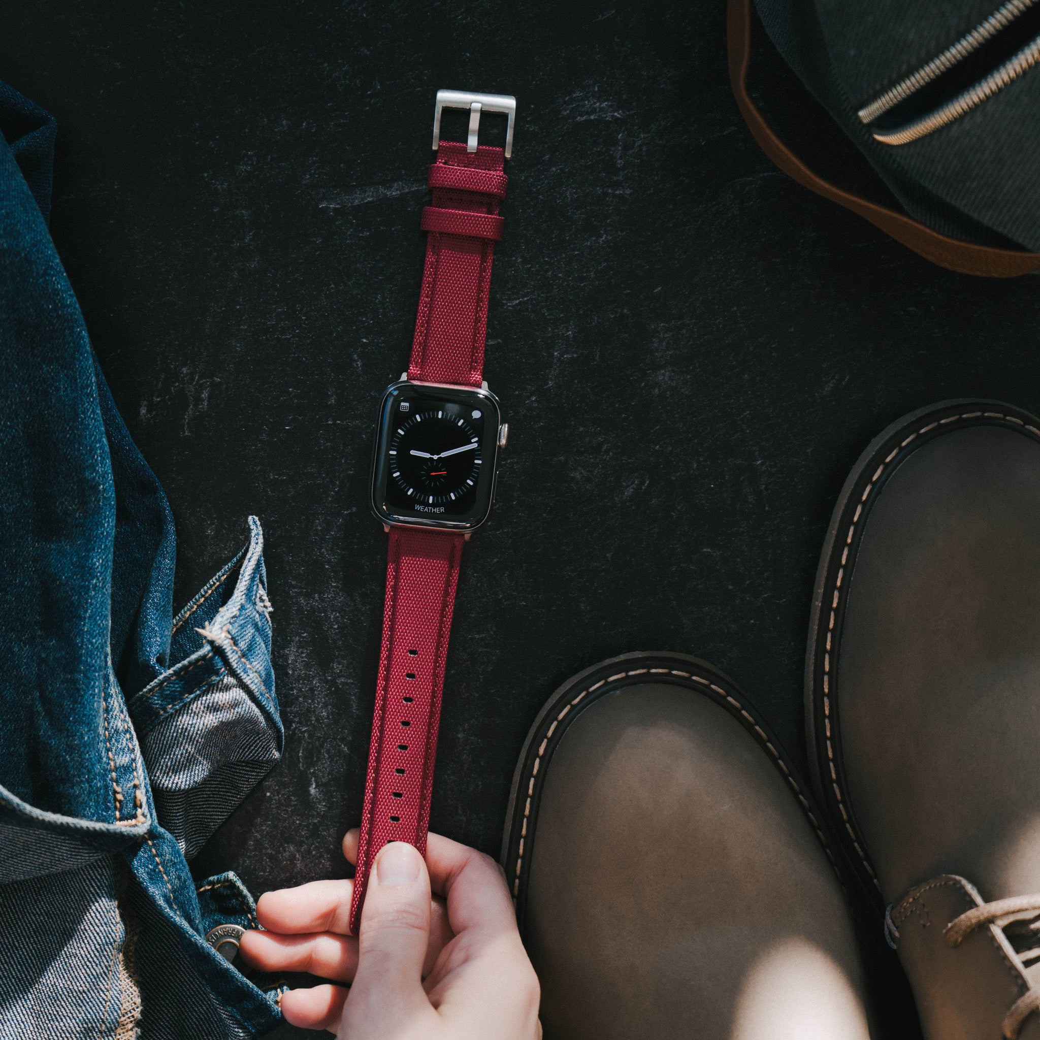 Apple Watch Red Raspberry Watch Band | Barton Watch Bands