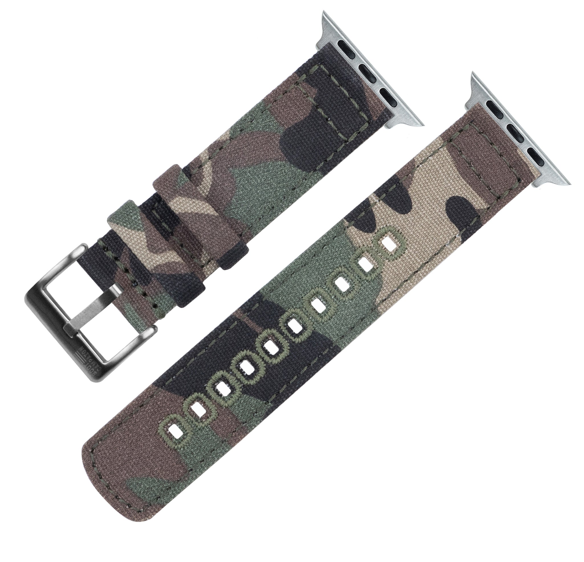 Camouflage Canvas Apple Watch Band | Camouflage Apple Watch Strap ...