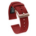 Crimson Red Canvas Watch Band | Red Quick Release Watch Strap | BARTON ...