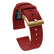 Crimson Red Canvas Watch Band | Red Quick Release Watch Strap | BARTON ...