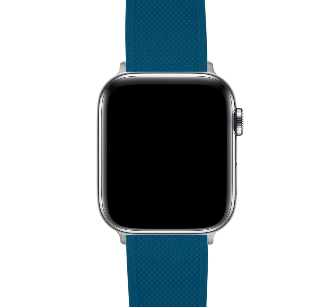 Two-tone Blue Silicone Apple Watch Band | Flatwater Blue Elite | BARTON ...