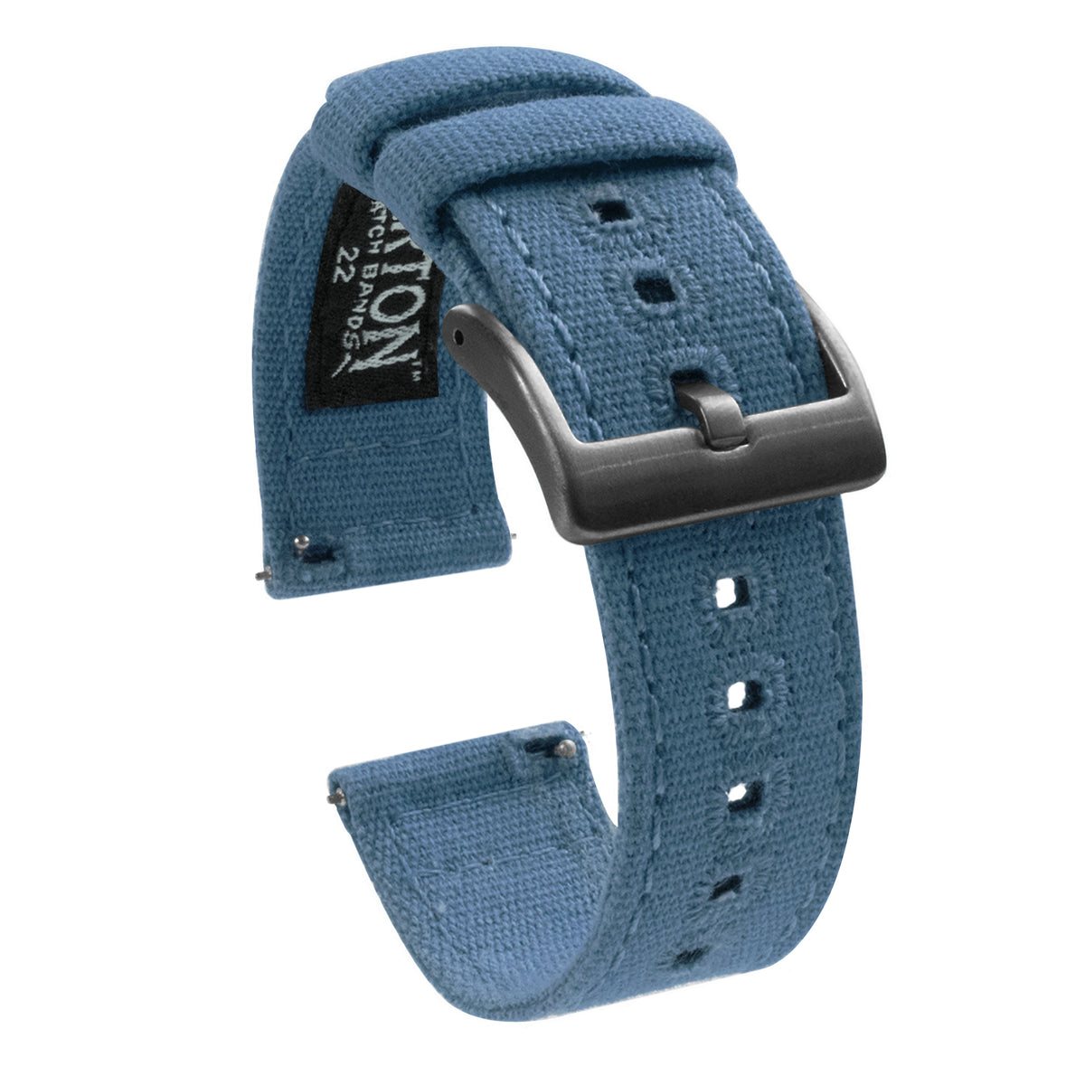 Nantucket Blue Canvas Watch Band | Light Blue Watch Strap | BARTON ...