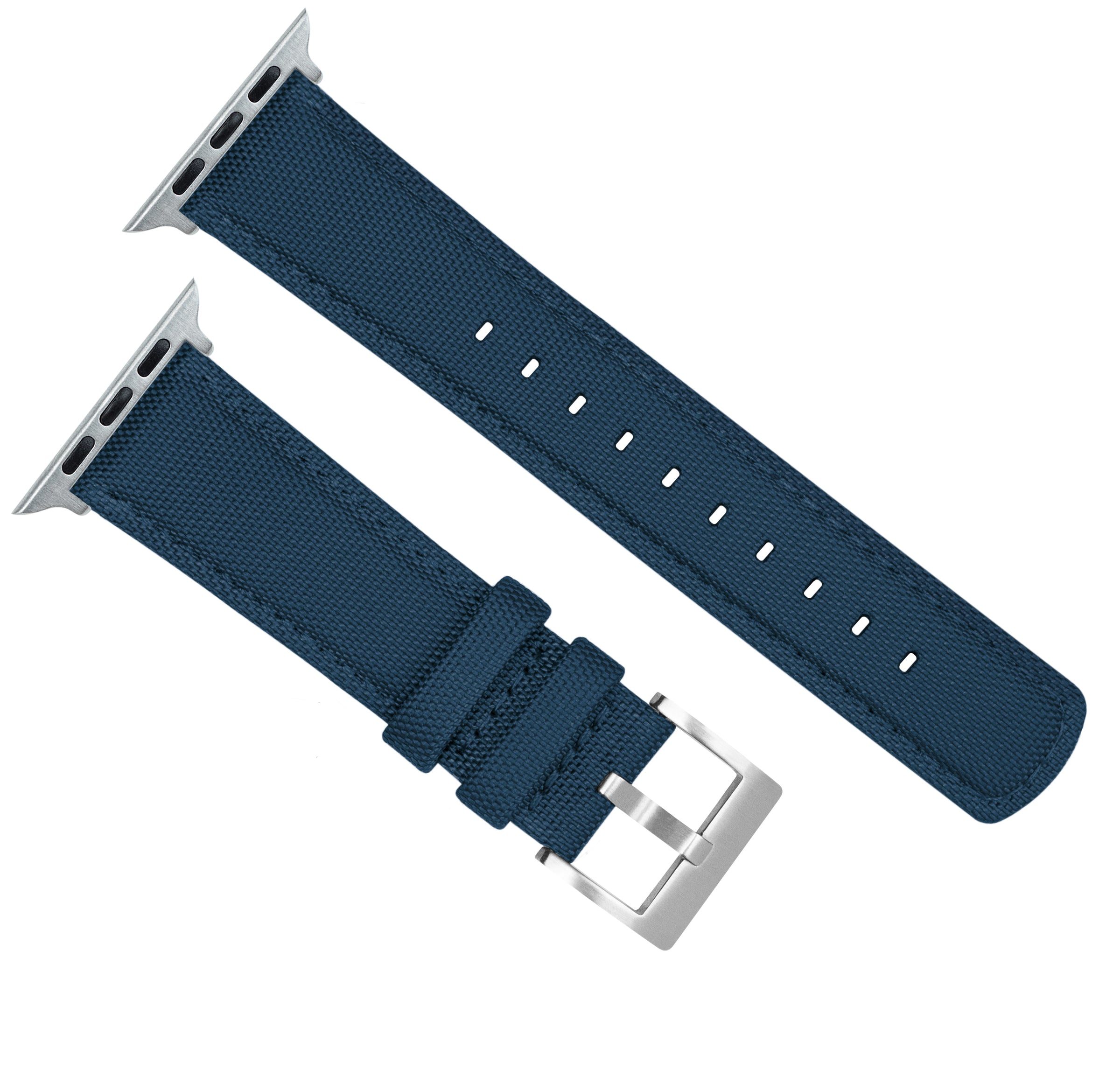 Apple Watch Navy Blue Sailcloth Watch Band – Barton Watch Bands
