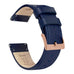 Navy Blue Leather Watch Band | Quick Release Watch Strap | BARTON ...