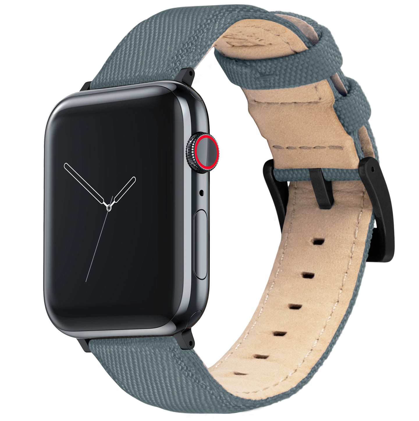 Apple Watch Slate Grey Sailcloth Watch Band | Barton Watch Bands