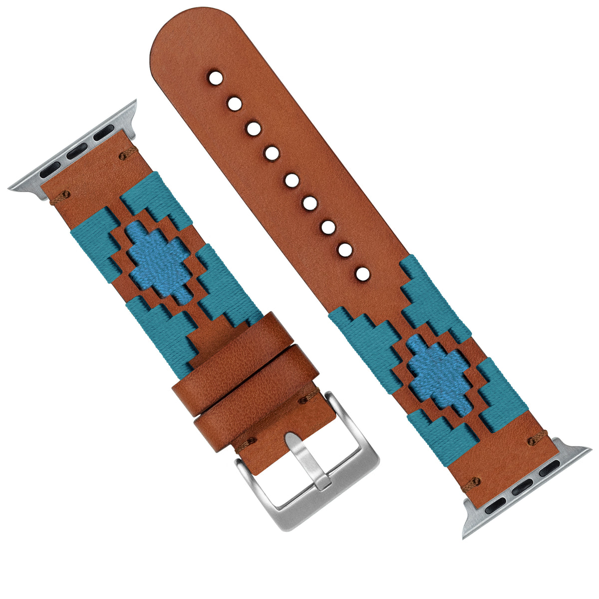 Apple Watch Turquoise Sky Blue Gaucho Watch Band – Barton Watch Bands