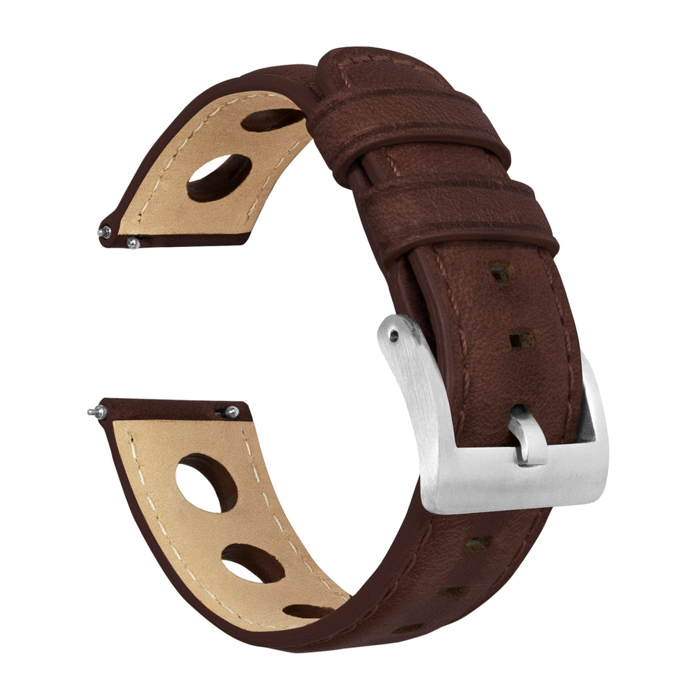 Chocolate Brown Rally Horween Leather | Hamilton Khaki Field (20mm ...