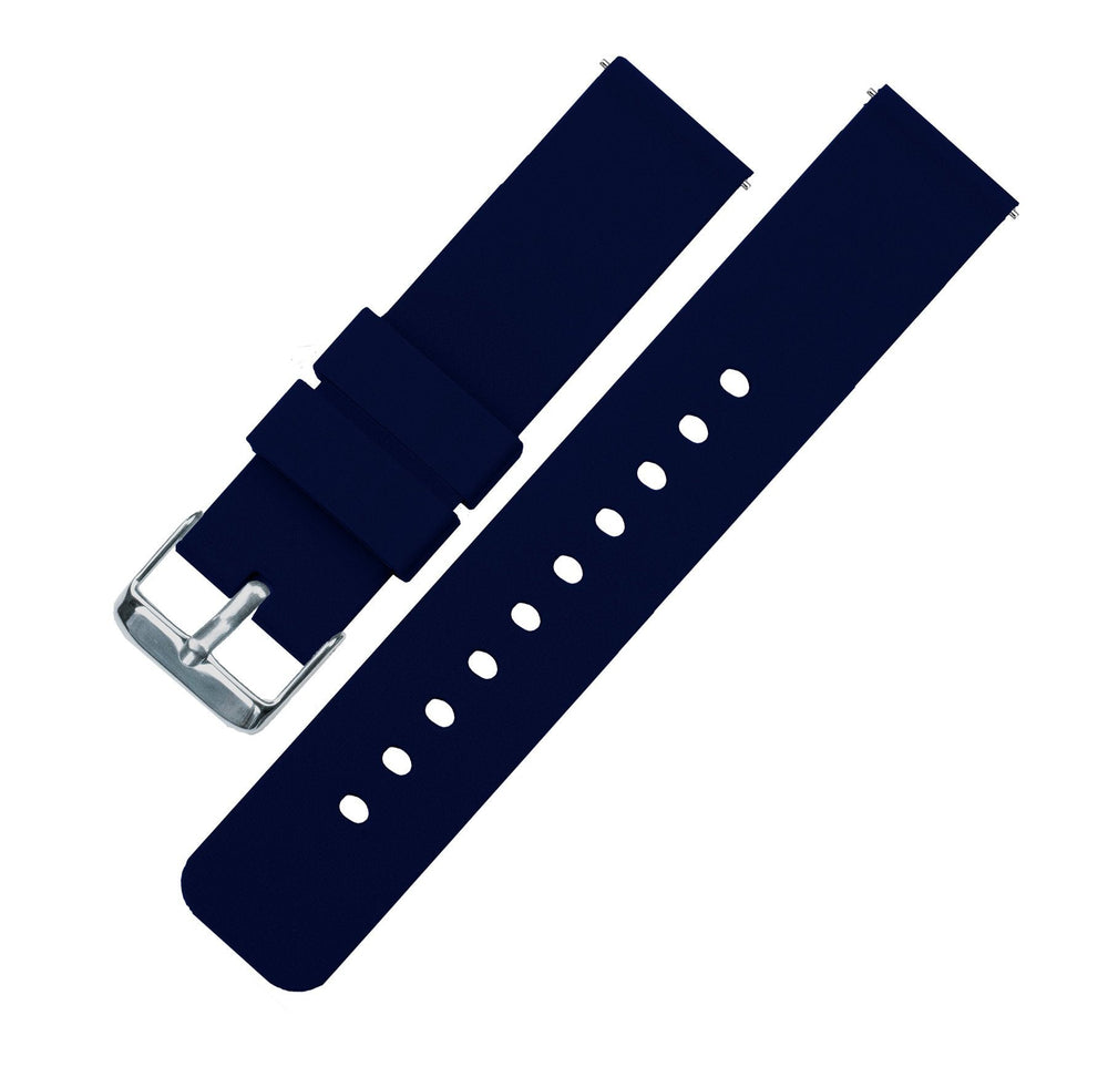 Omega Moonswatch Silicone Navy Blue Watch Band – Barton Watch Bands
