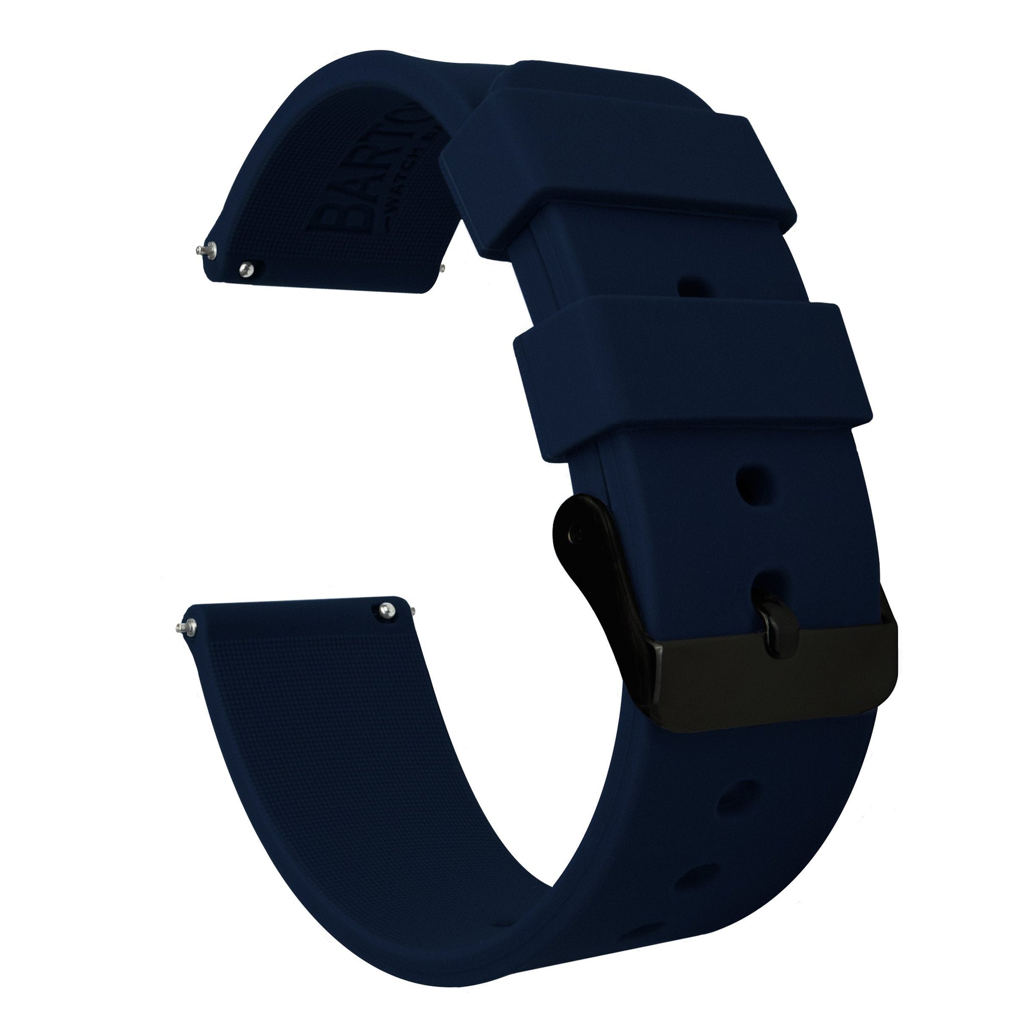 Omega Moonswatch Silicone Navy Blue Watch Band | Barton Watch Bands