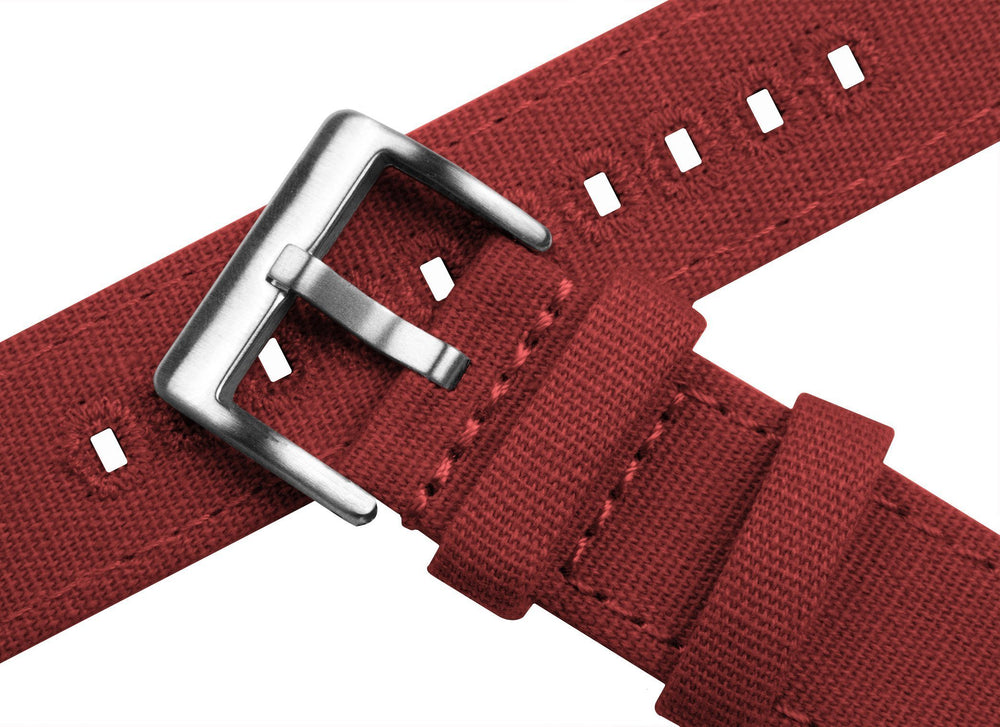 Red Canvas Apple Watch Band | Red Apple Watch Strap | BARTON – Barton ...