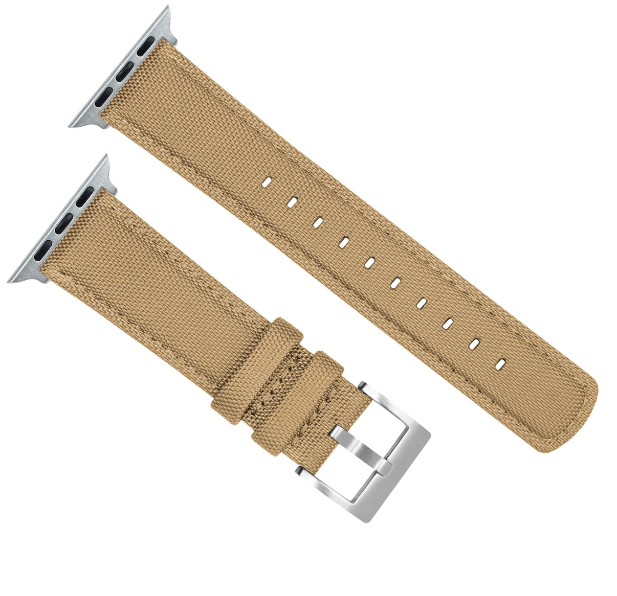 Apple Watch Khaki Tan Sailcloth Watch Band | Barton Watch Bands