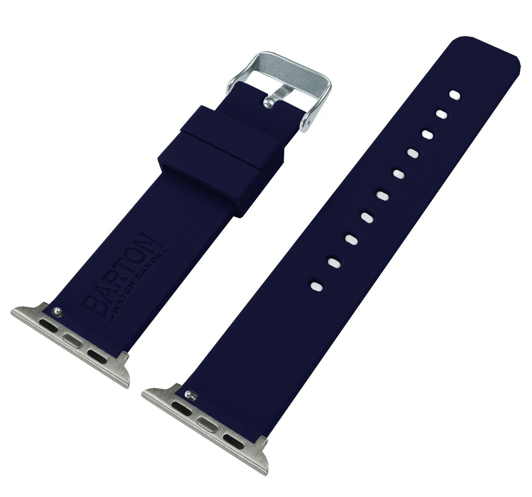 Navy Blue Silicone Apple Watch Band | Apple Watch Rubber Strap – Barton ...