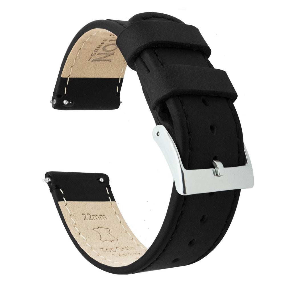 Black Leather Strap for Orient Mako/Ray/Kamasu (22mm) | Barton – Barton ...