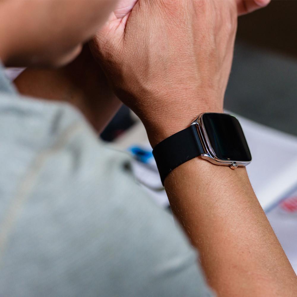 Black Silicone Watch Strap | Black Rubber Watch Bands from BARTON ...