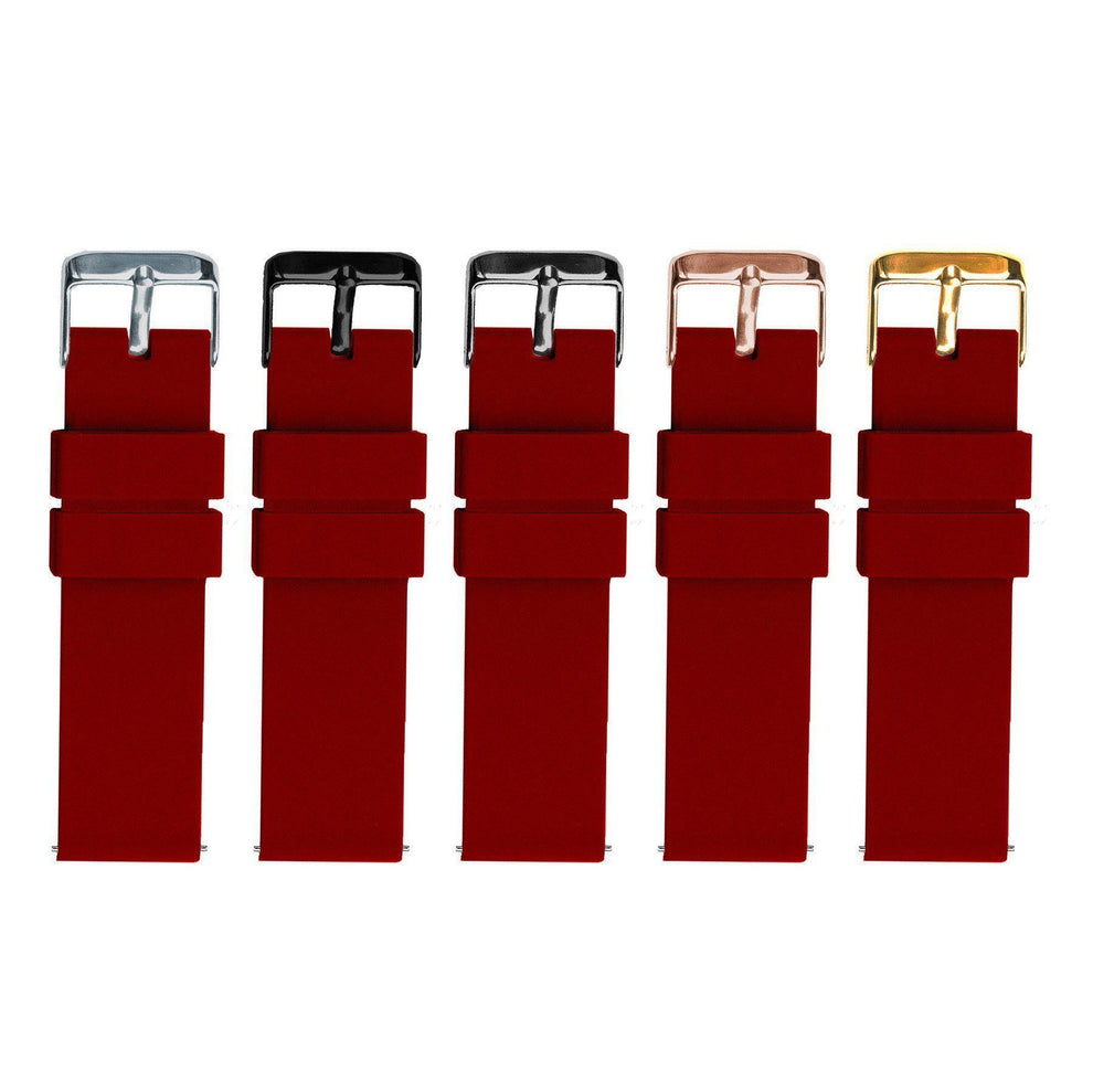 Quick Release Silicone Watch Bands | Crimson Red | Barton Watch Bands