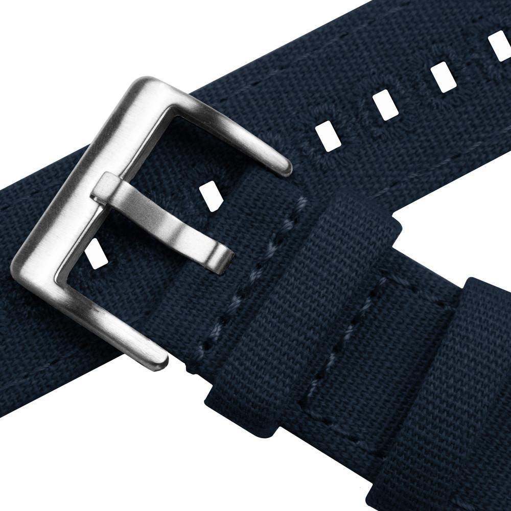 Navy Blue Canvas Watch Band | Navy Blue Canvas Watch Strap | BARTON ...