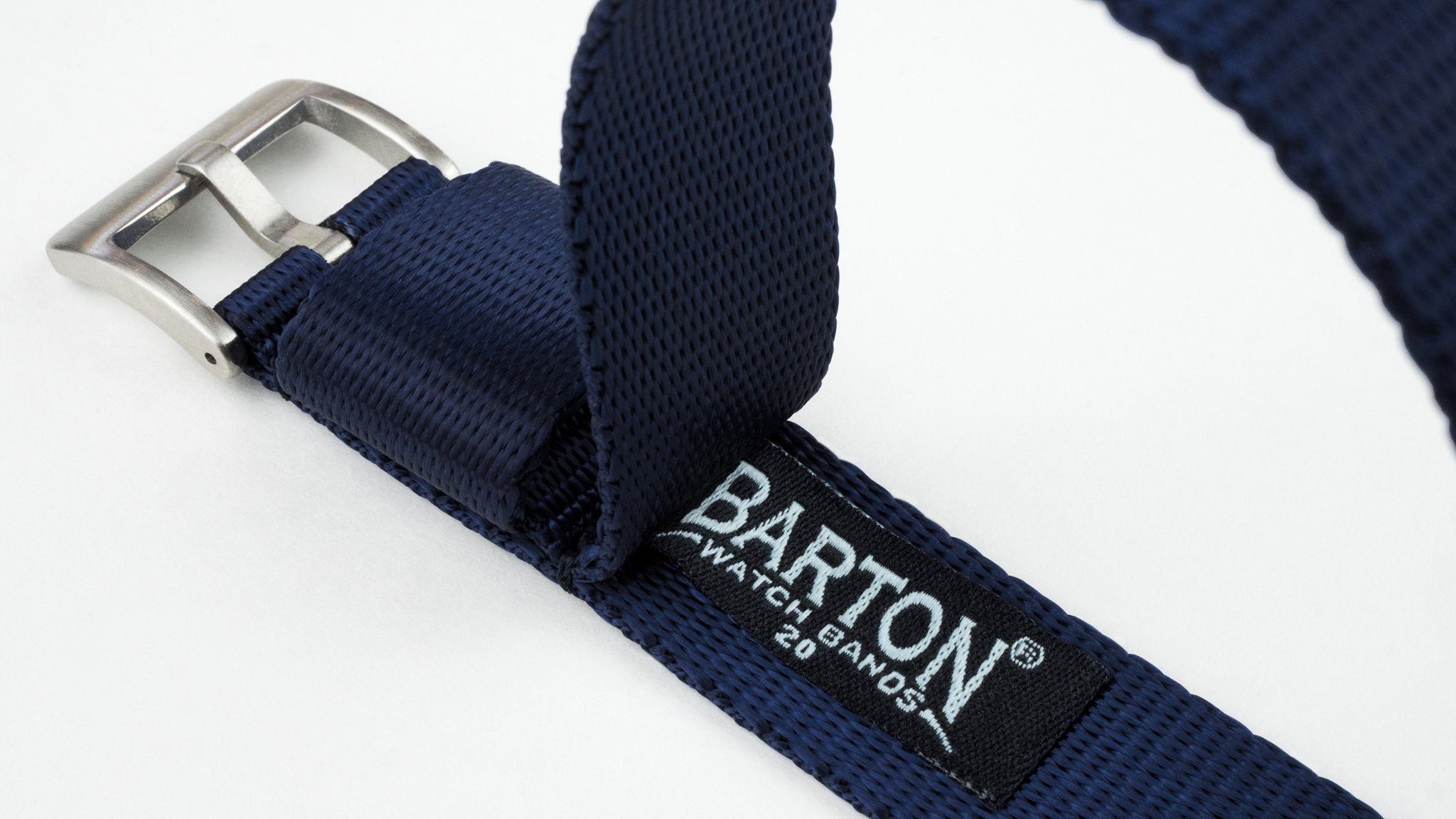 Seatbelt Nylon NATO® Watch Strap | Navy Blue Nylon Watch Bands | Barton ...