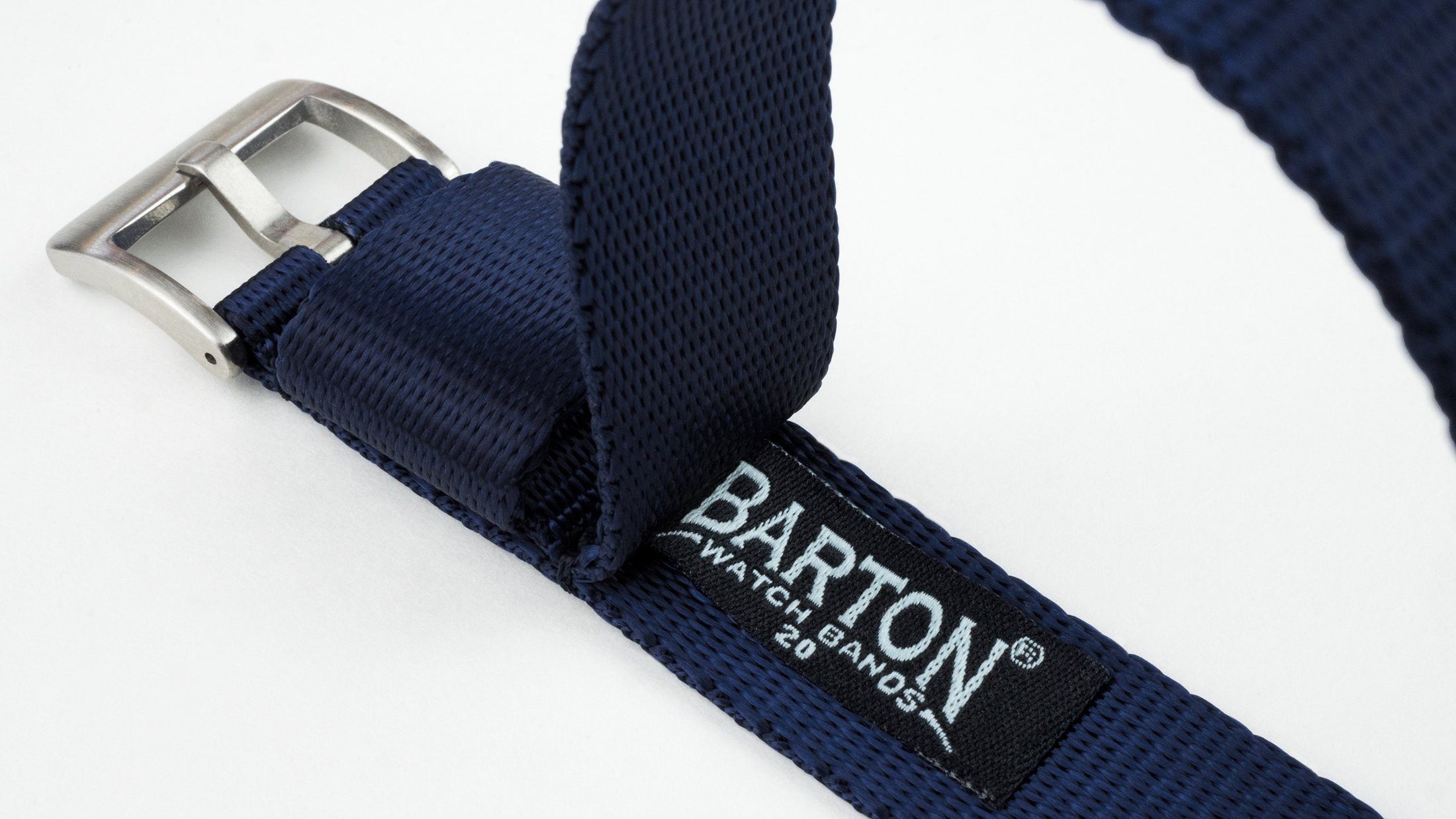 Seatbelt Nylon NATO® Watch Strap | Navy Blue Nylon Watch Bands | Barton ...