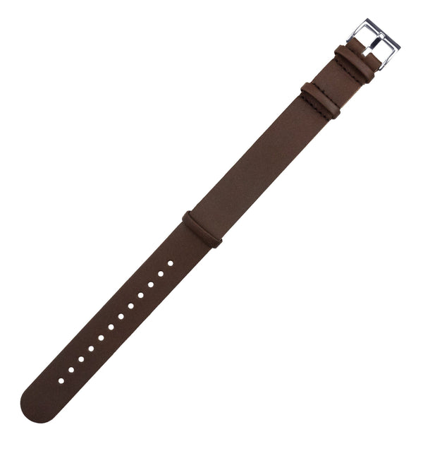 Brown Leather NATO® style Watch Band | Leather NATO¬Æ Strap | BARTON ...