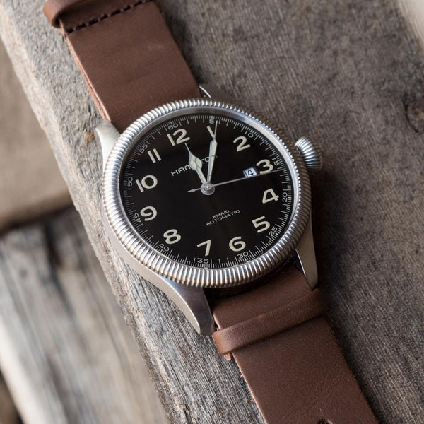 Brown Leather NATO® Style Watch Band | Leather NATO® Strap | BARTON ...