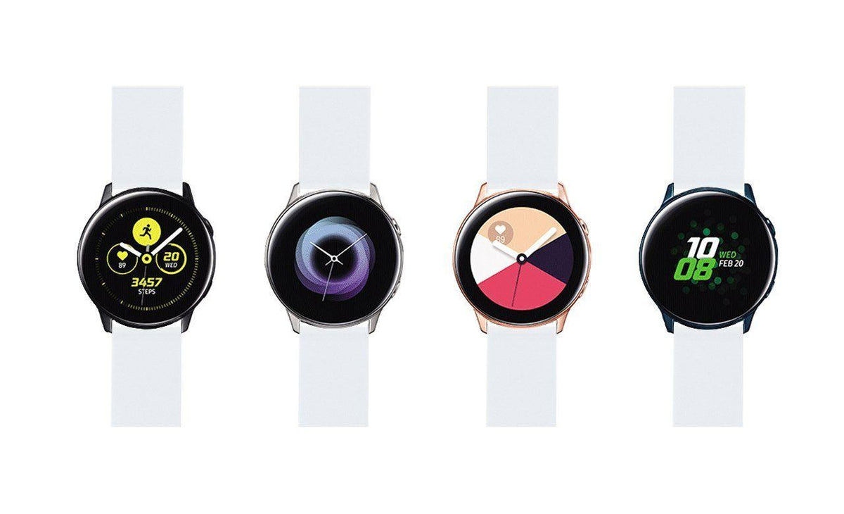 Samsung Galaxy Watch Active | Silicone Bands | White – Barton Watch Bands